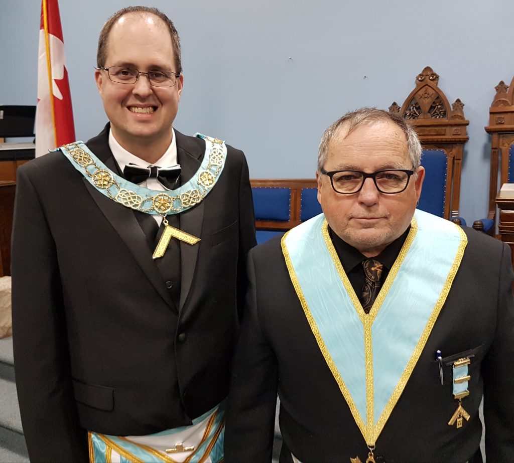 Worshipful Master & Secretary 2018 – Algoma East Masons